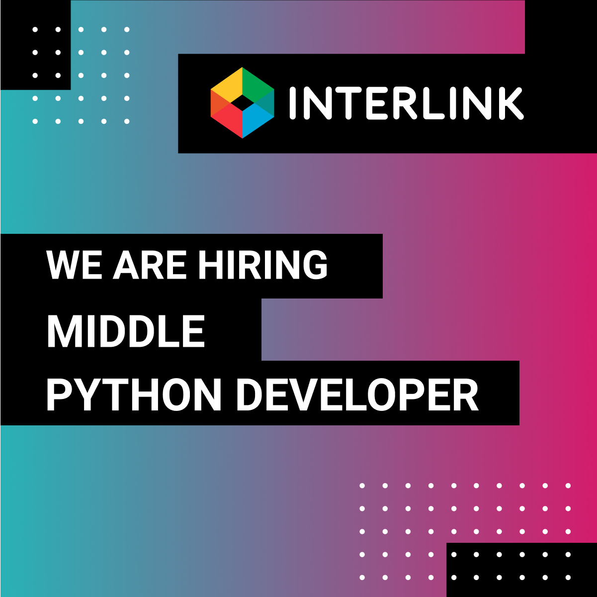 (English) InterLink Вакансії – Middle Python Developer